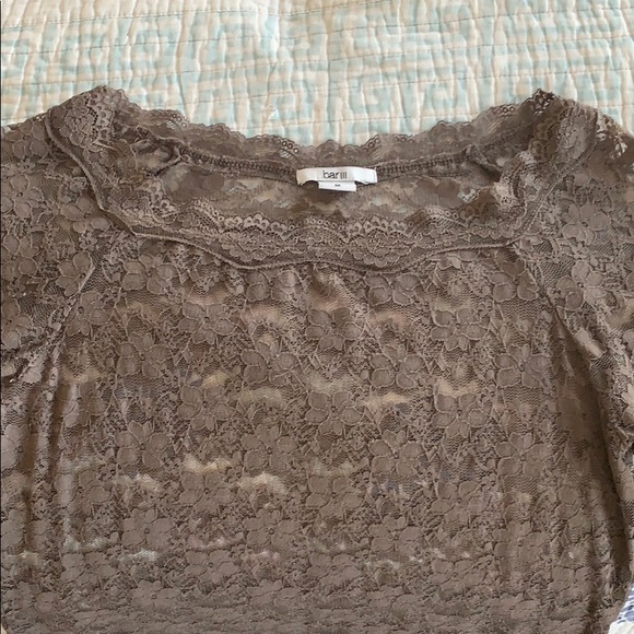 Bar III | Tops | Bar Iii Lace See Through Shirt | Poshmark